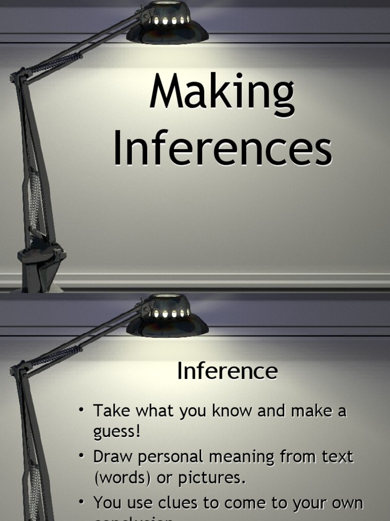 Making Inferences PowerPoint | PDF