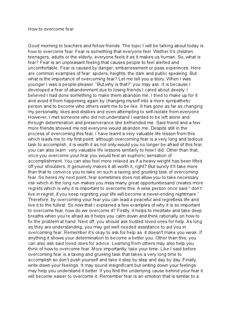 Eng Public Speaking Script | PDF