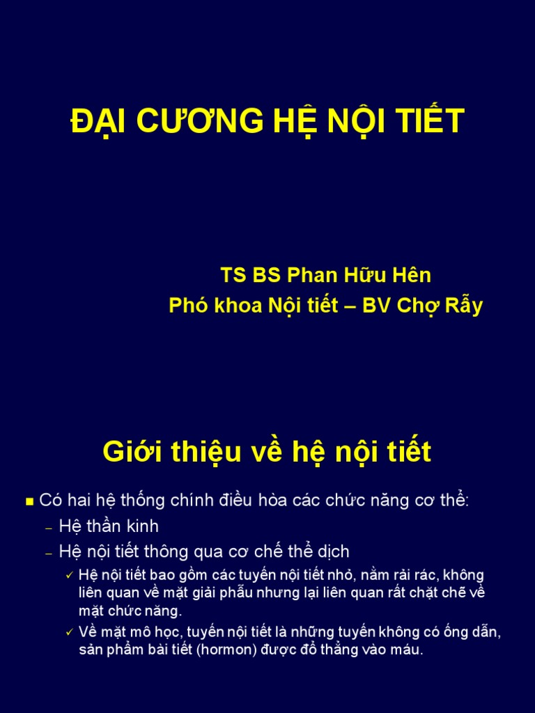 Tham Do He Noi Tiet | PDF