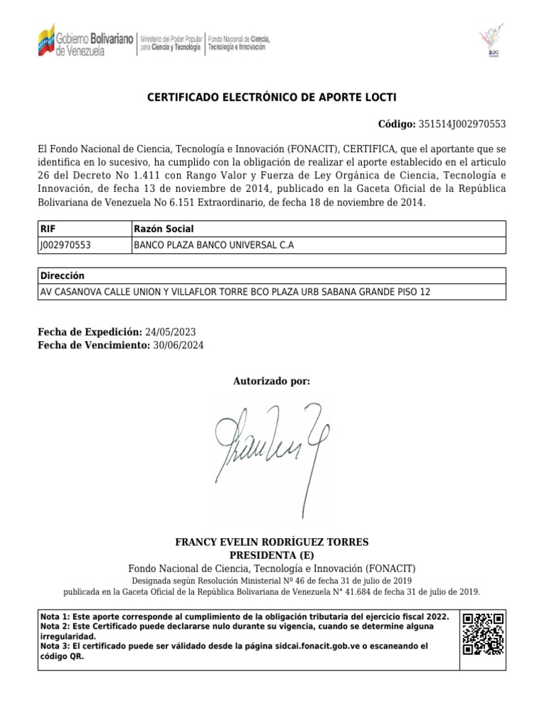 Certificado Locti 2022 | PDF