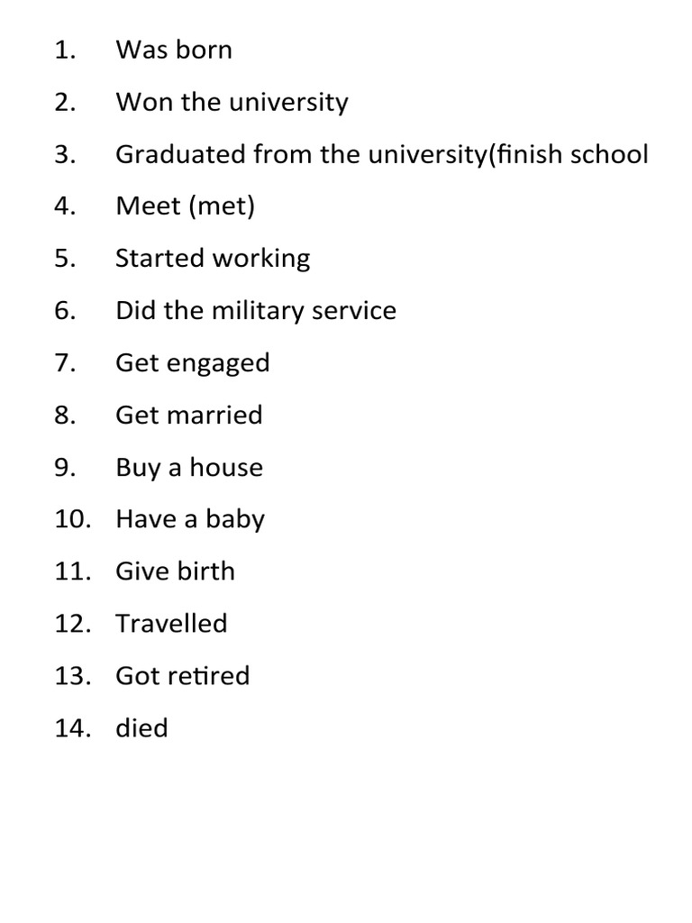 Life Milestones Timeline | PDF