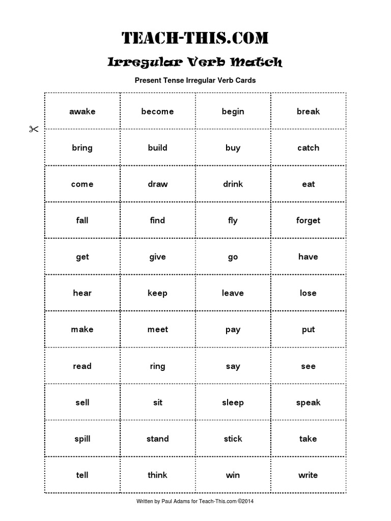 2 Irregular-Verb-Match | PDF