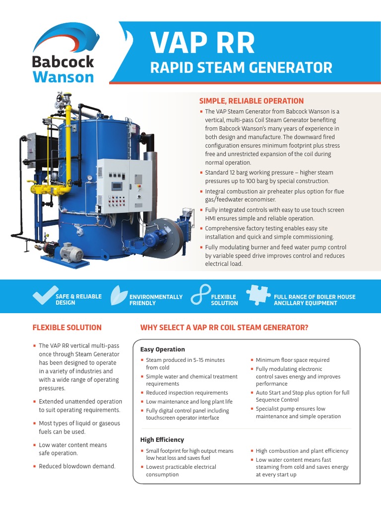 04 1 Babcock Wanson RapidSteamGenerator | PDF