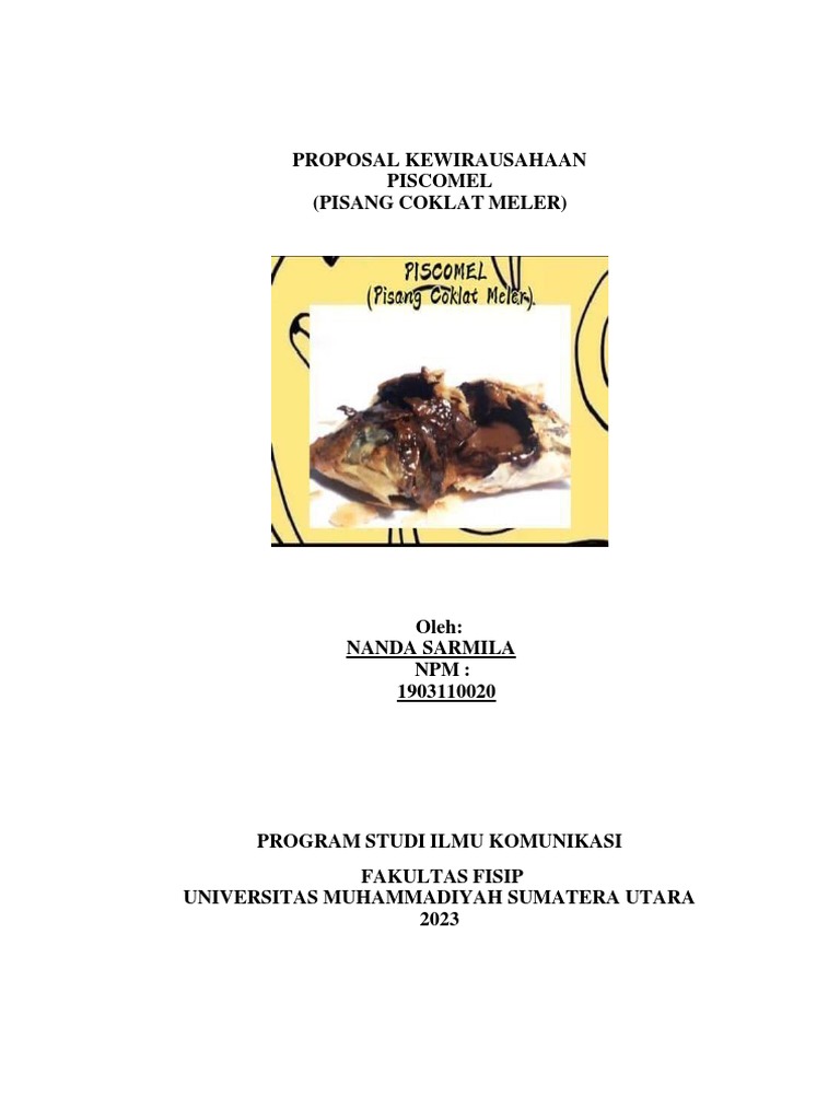 Proposal KWH Nanda Sarmila 1903110020 | PDF