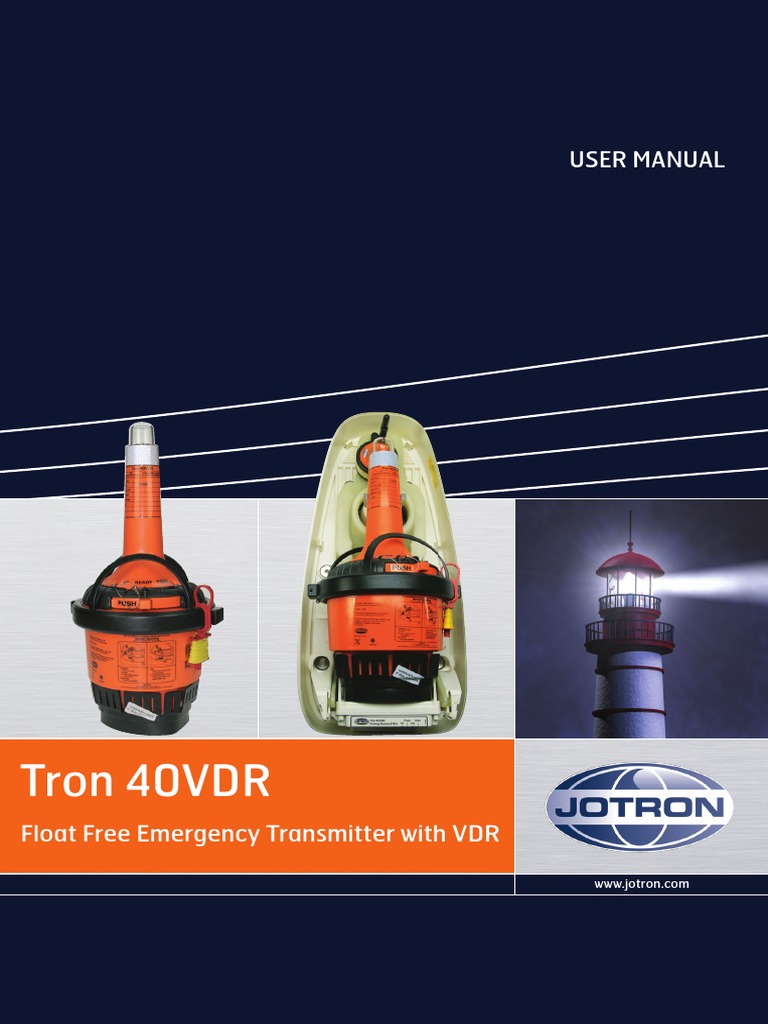 Jotron Tron 40 VDR Users Manual | PDF