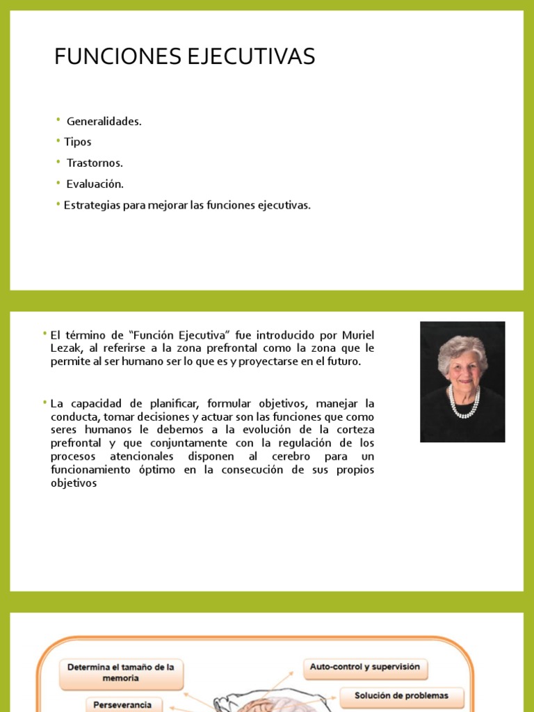 Neuroeducacion 2 Funciones Ejecutivas | PDF | Funciones ejecutivas | Desorden hiperactivo y ...