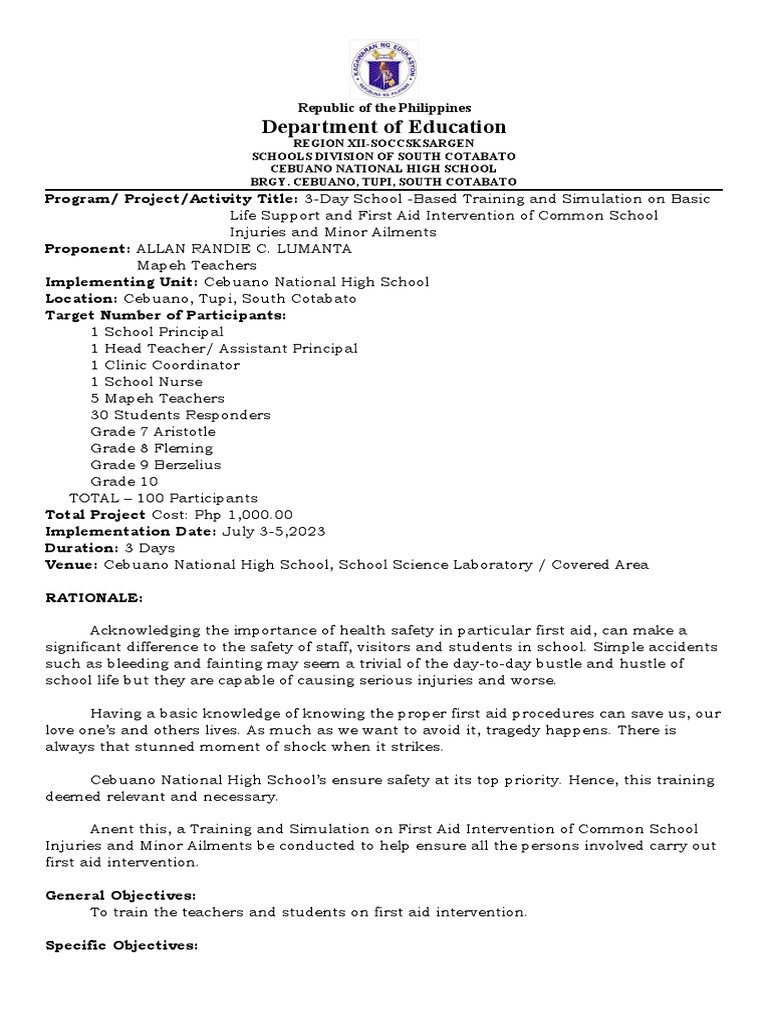 Rcy Training 2023 | PDF