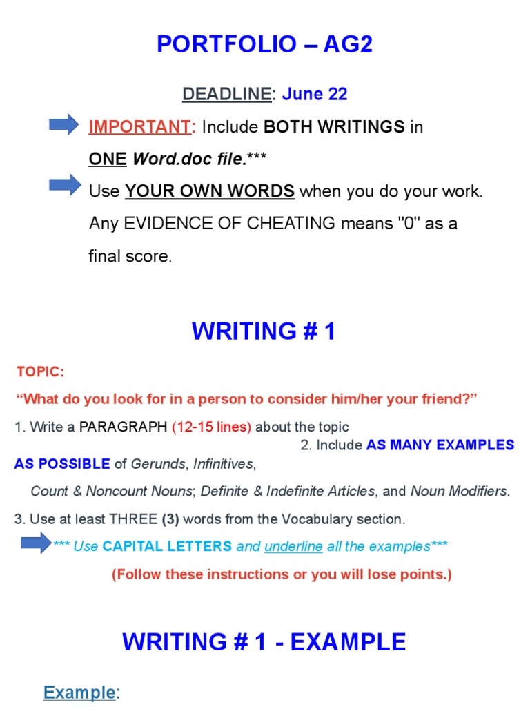 Ag2 - Portfolio | PDF