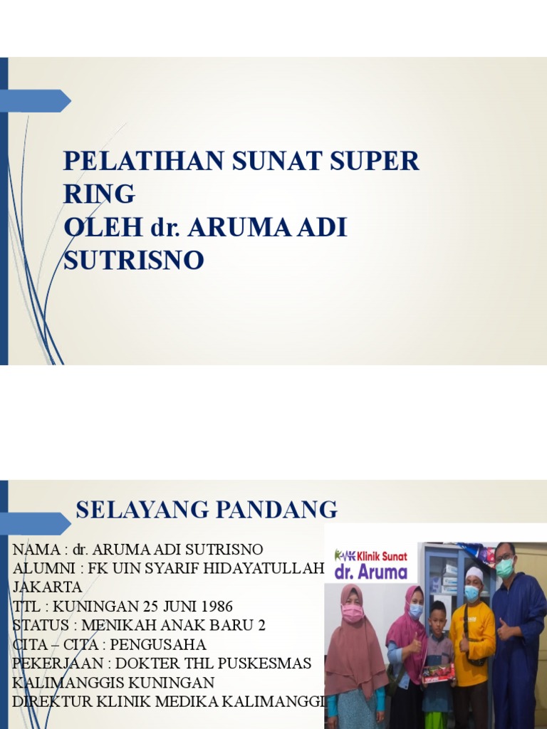 Materi Pelatihan Sunat Super Ring Dr. Aruma | PDF