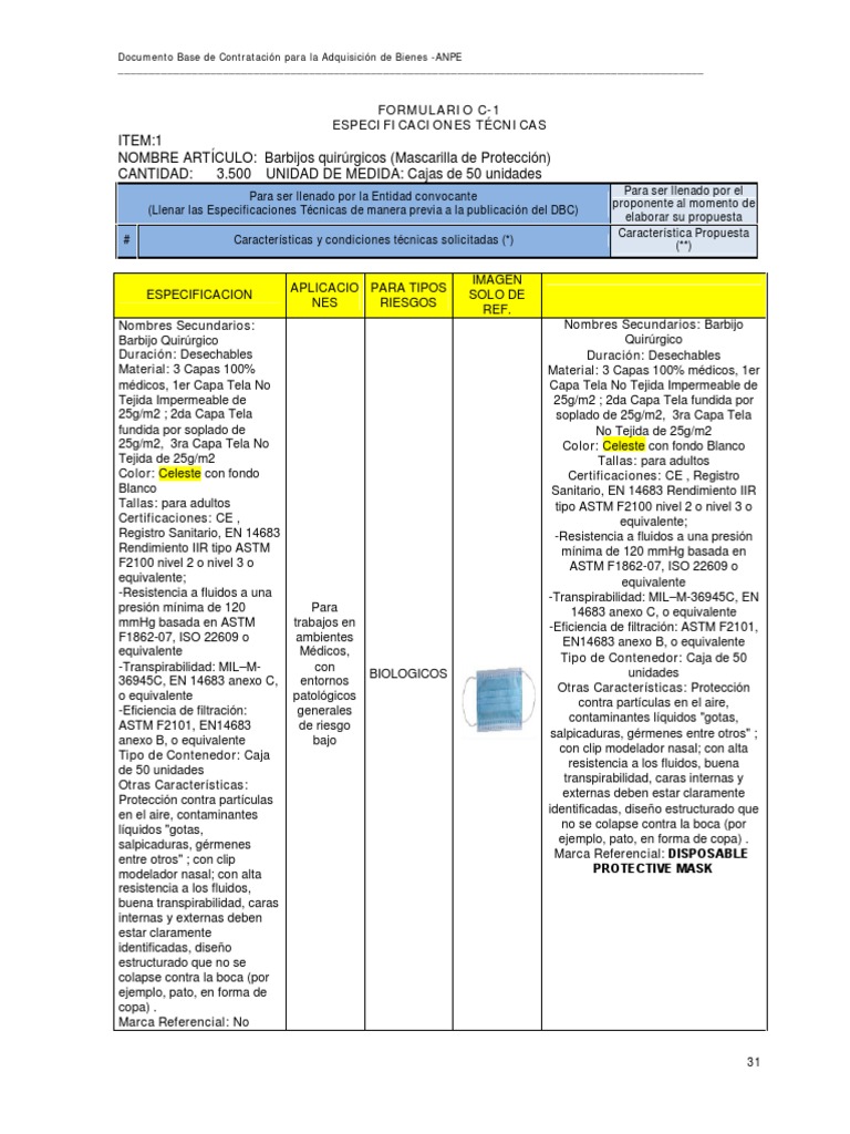 Formulario C-1 | PDF