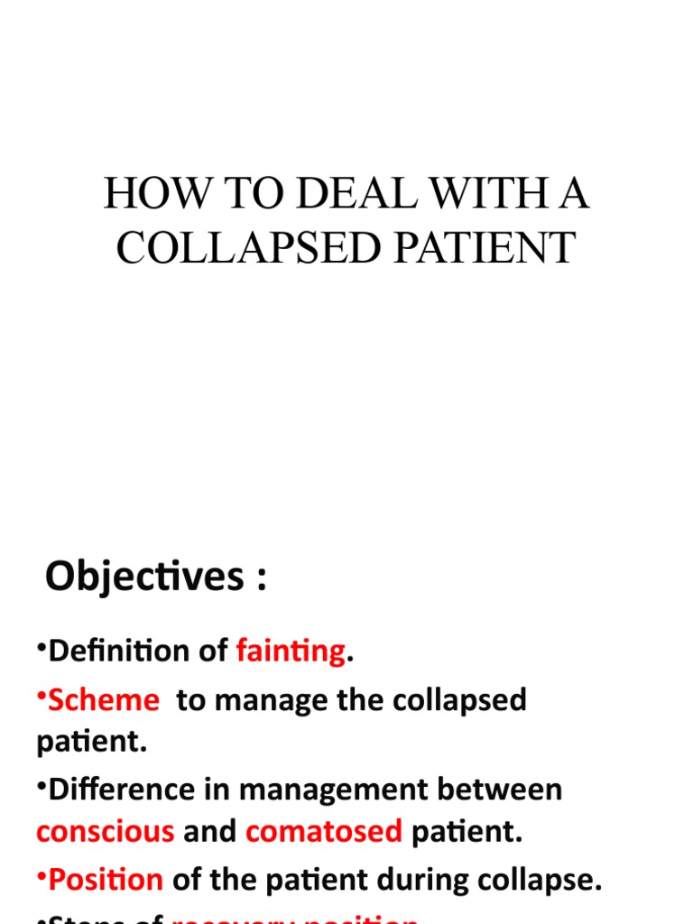 Position of The Patient During Collapse | PDF