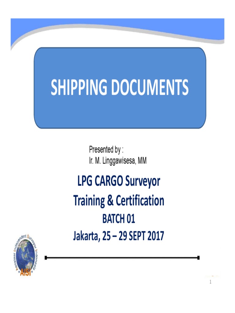 Shipping - Documents - Lpg01 | PDF | Cargo | Transport