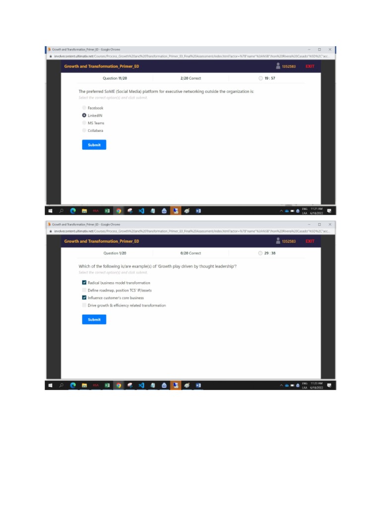 QUIZ - 69020 CursoTCS | PDF