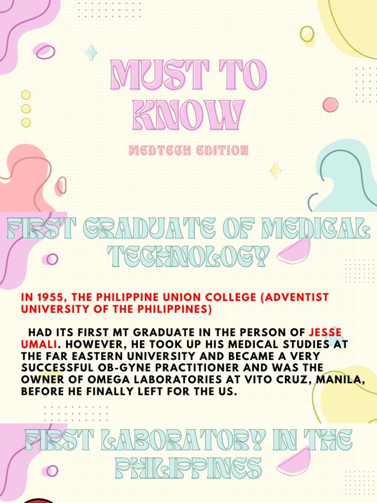 Must To Know Basics Medtech | PDF