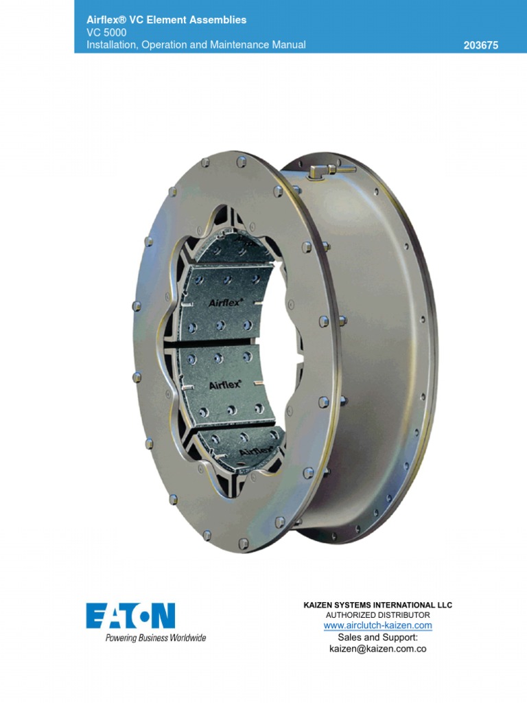 Eaton Airflex - VC5000 VC Service Manual - Kaizen Systems Distributor | PDF