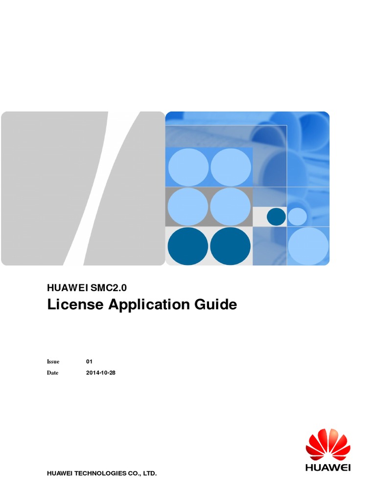 HUAWEI SMC2.0 License Application Guide 01 | PDF