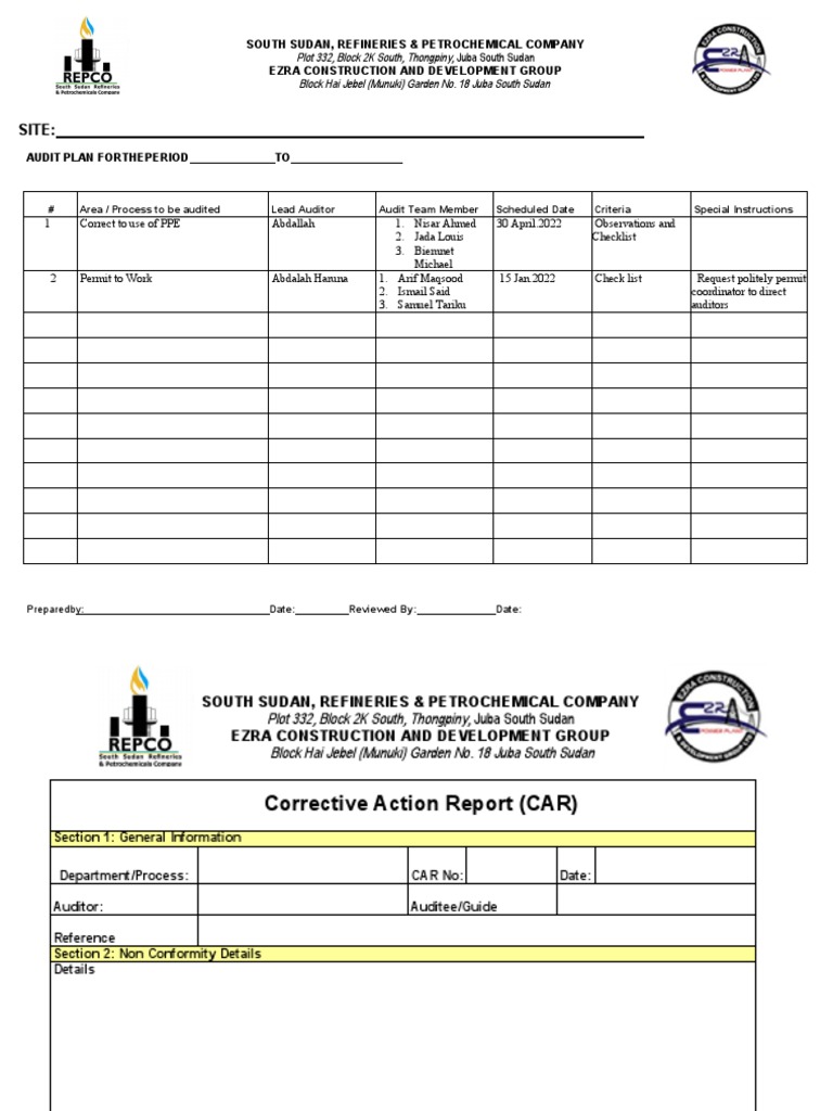 38 EVIDENCE - Audit Forms | PDF