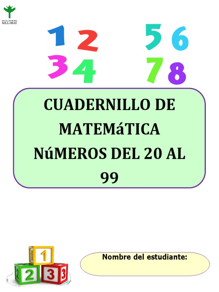 cuadernillo-matematica-n°-99 | PDF | Sustracción | Matemáticas