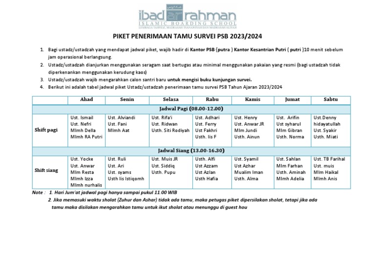 Piket PSB 2024 Rev | PDF