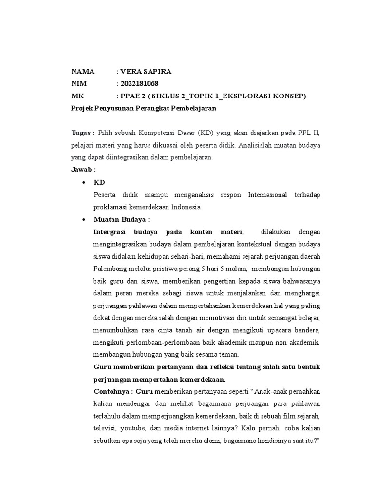 Ppae 2 (Siklus 2 - Topik 1 - Eksplorasi Konsep) | PDF