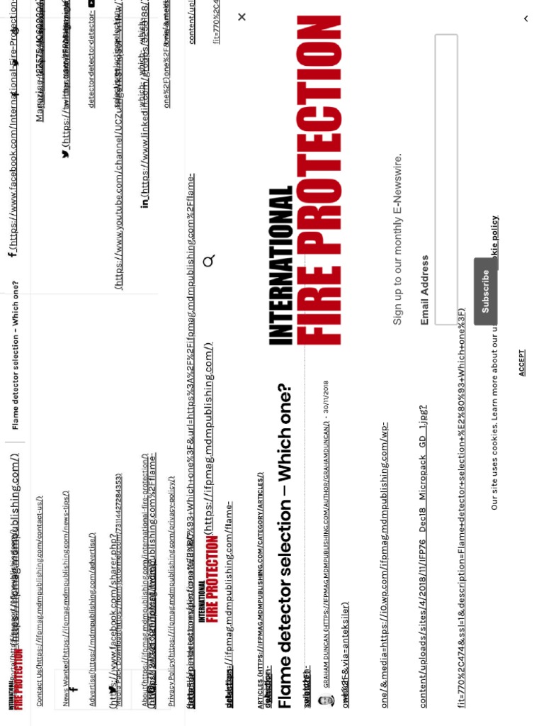 Flame Detector Selection - Which One - International Fire Protection | PDF