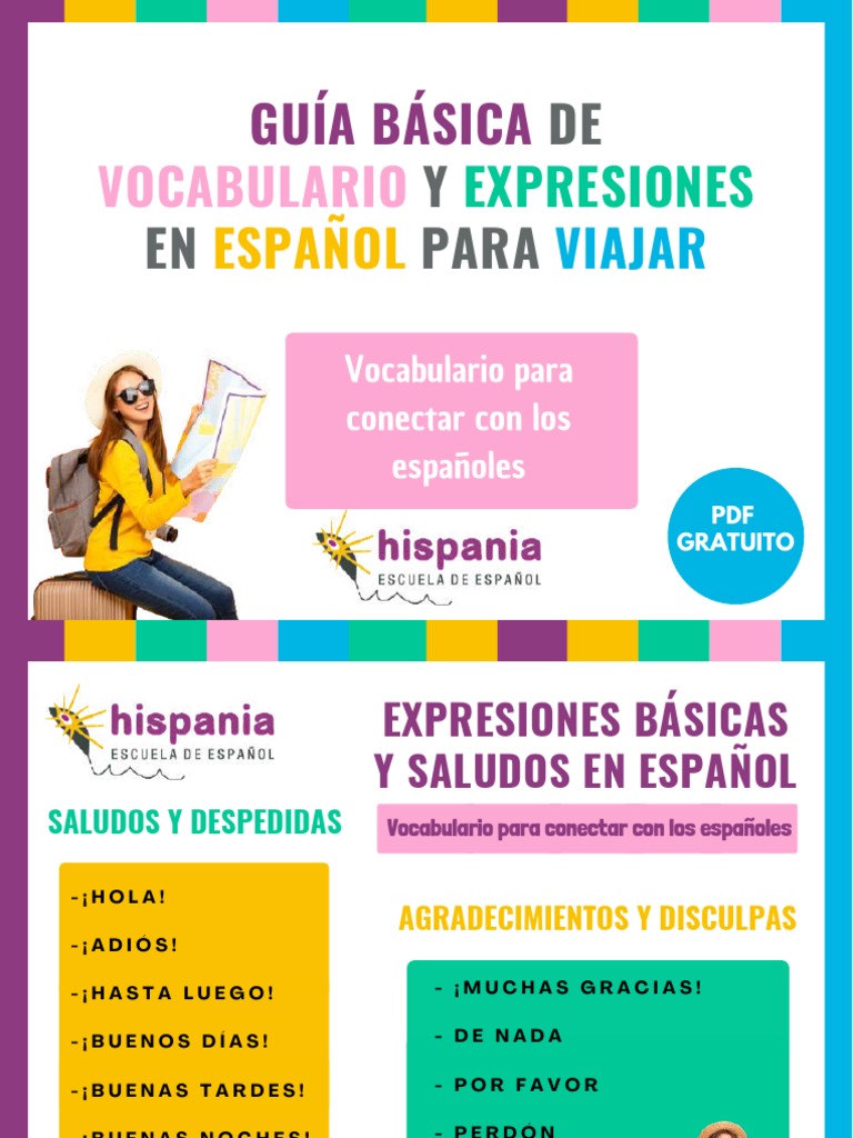Guía de Vocabulario Español para Viajeros | PDF