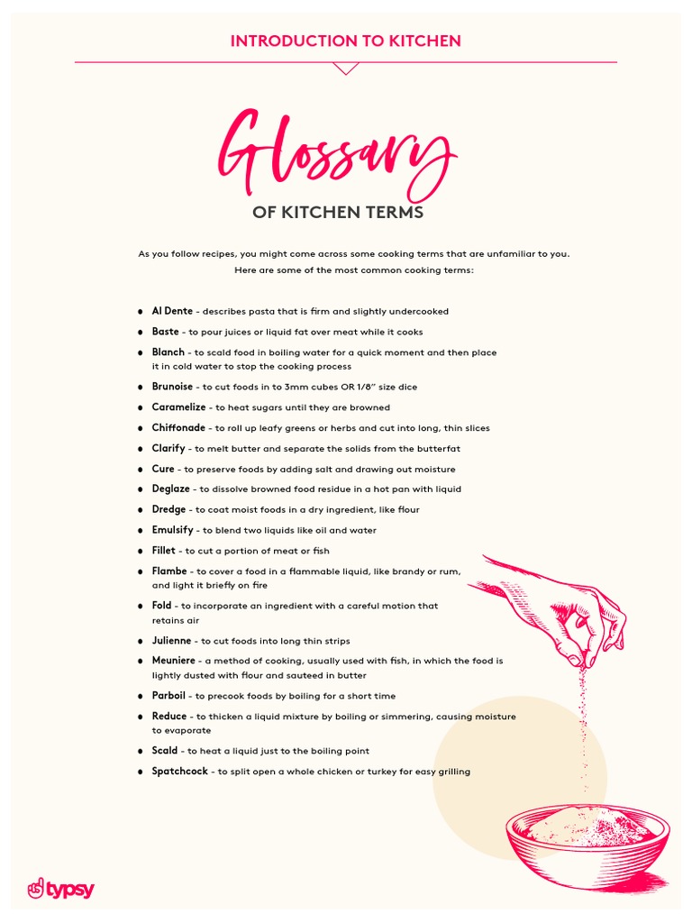 Glossary of Kitchen Terms | PDF