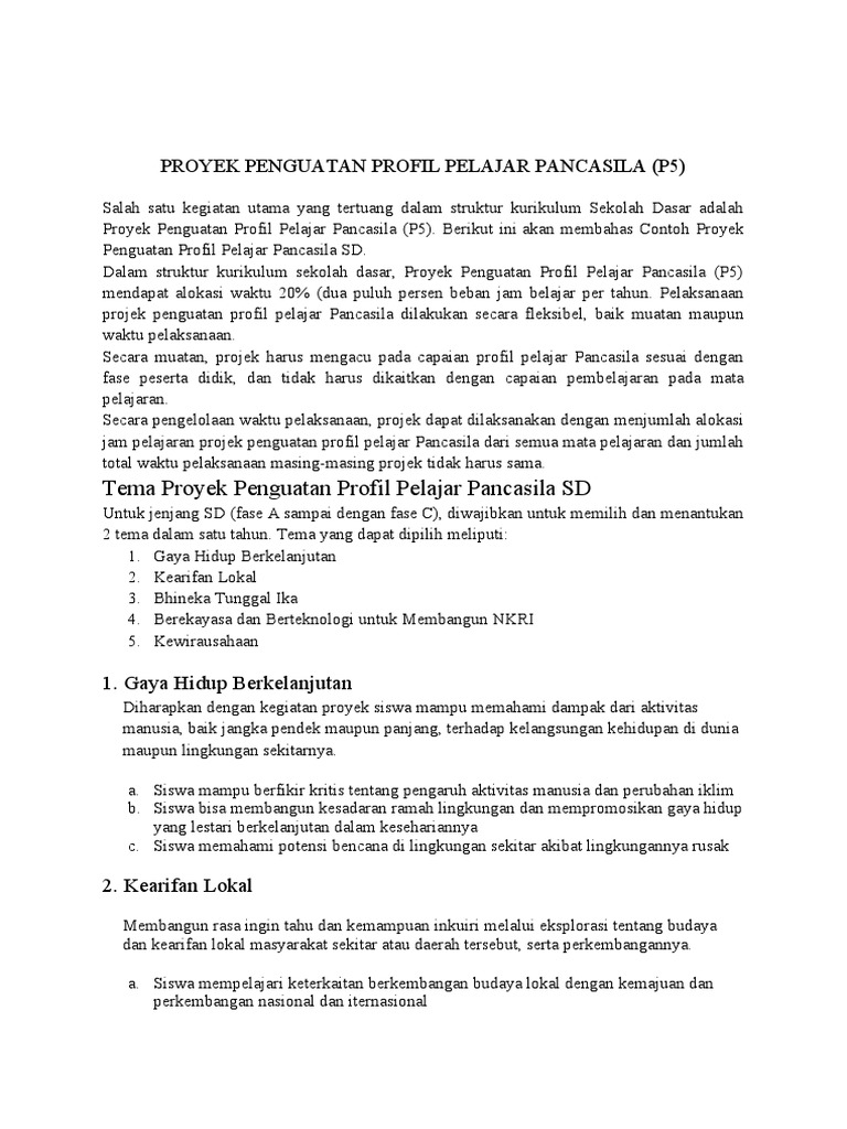 4.2 Contoh P5 | PDF
