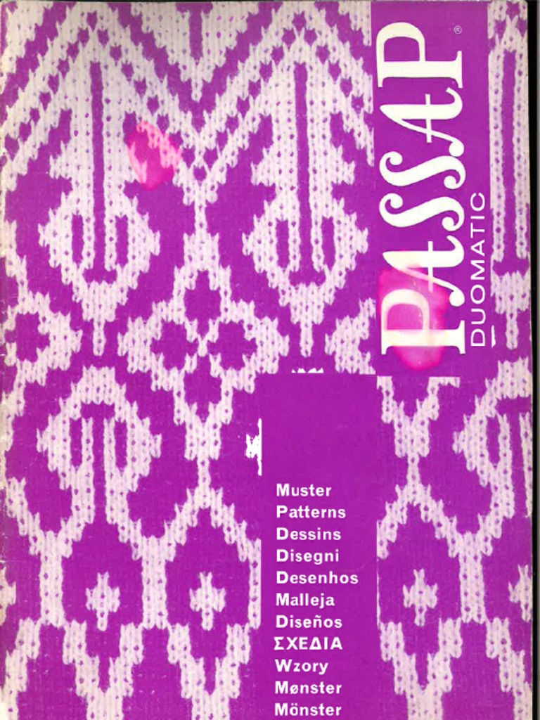 Passap Stitch Pattern Book 2 For Duomatic | PDF