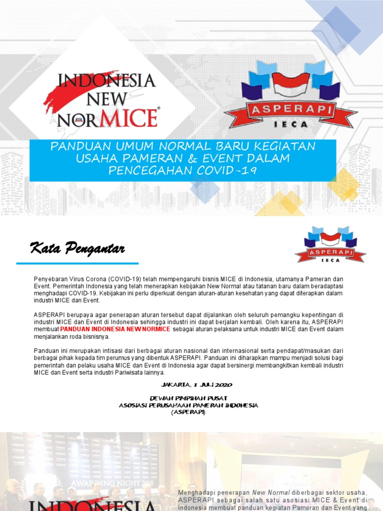 ASPERAPI - Panduan Indonesia New NorMICE 2020 | PDF