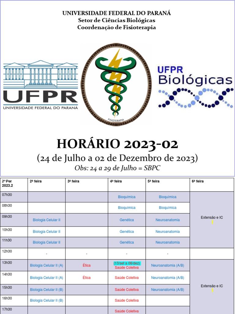 Fisioterapia Ufpr | Download grátis PDF | Natureza | Ciências da Vida