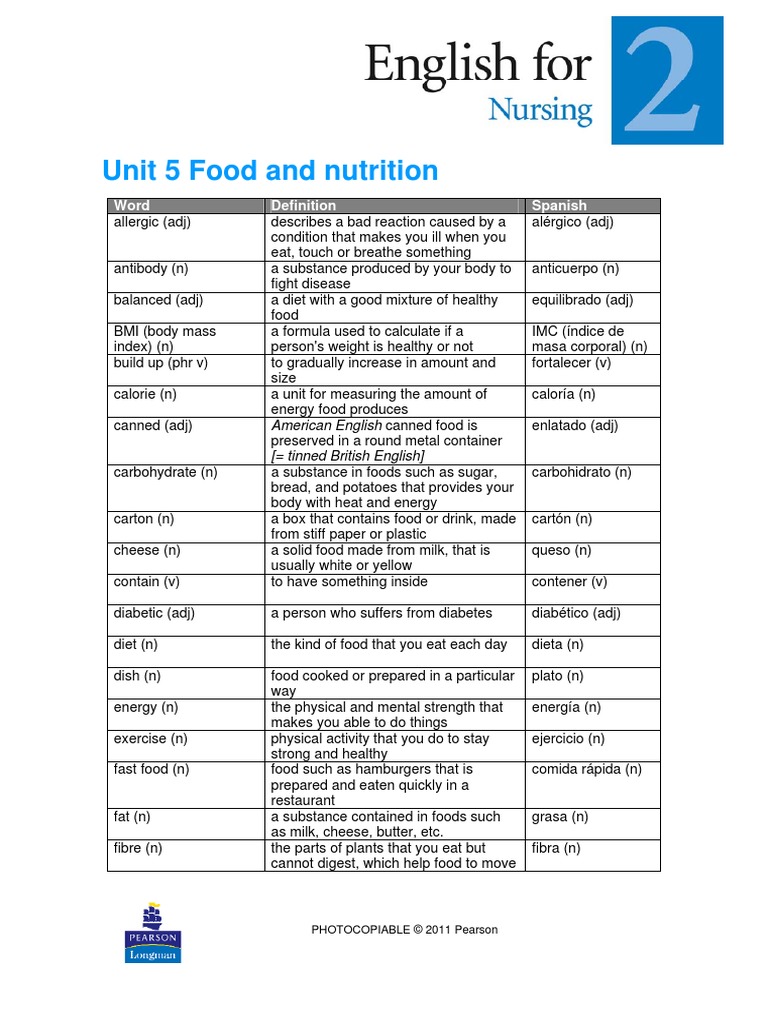 Nursing 2 Spanish Unit 5 | PDF | Carbohydrates | Dieting