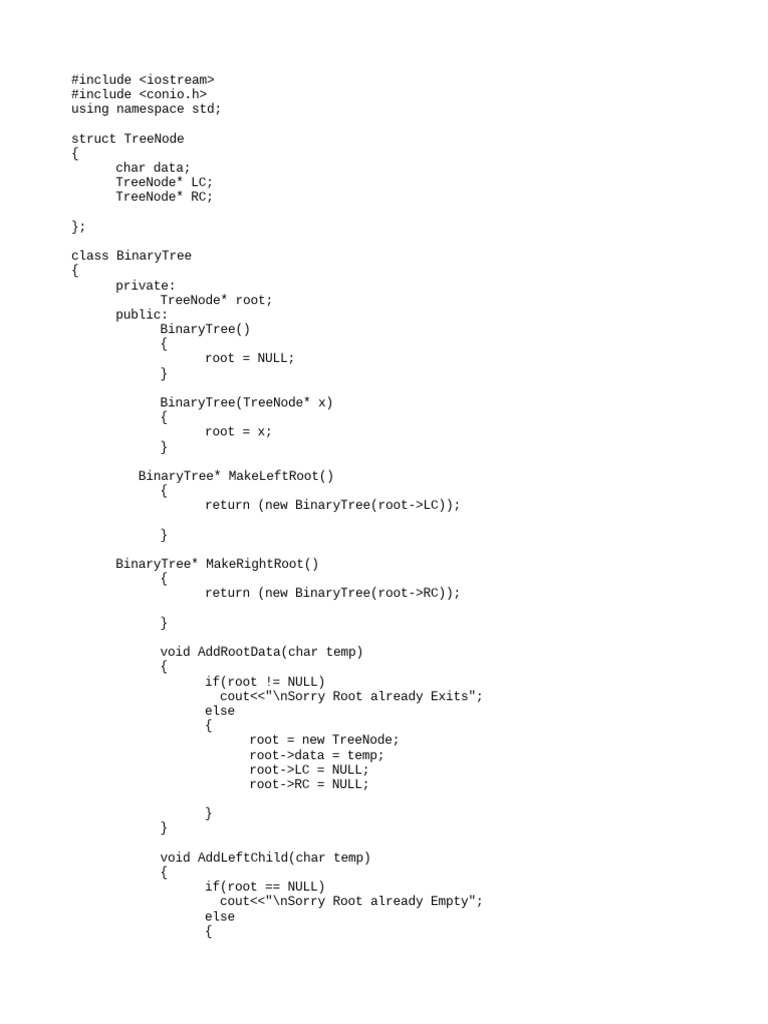 Binarysearchtree Cpp Pdf Computer Programming Software Engineering