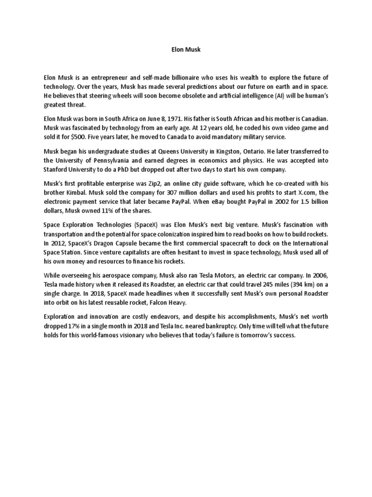 Elon Musk | PDF