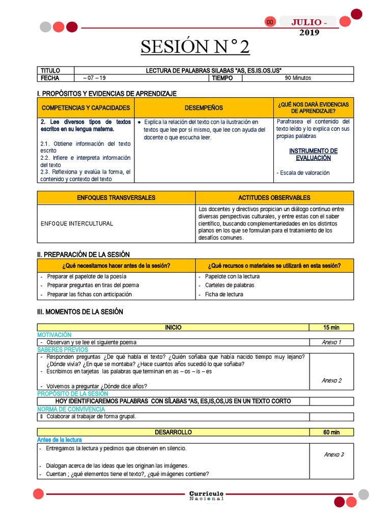 Sesion 2 - C - U5 | PDF