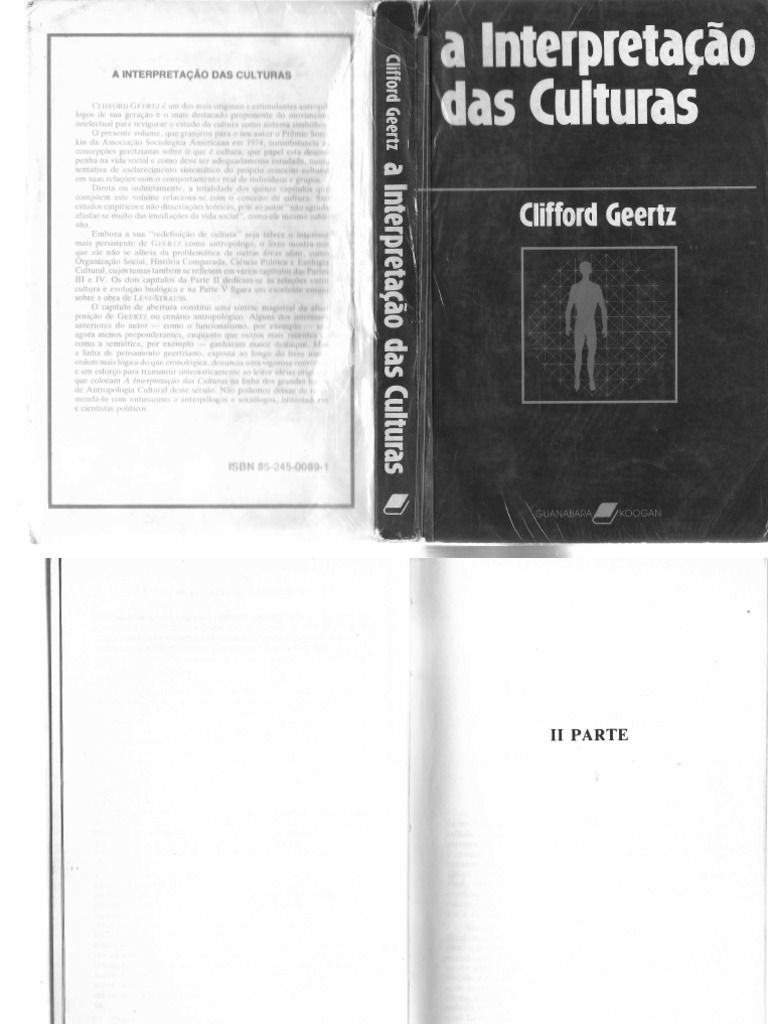 GEERTZ - 1989 - Conceito de Cultura e Conceito de Homem | PDF