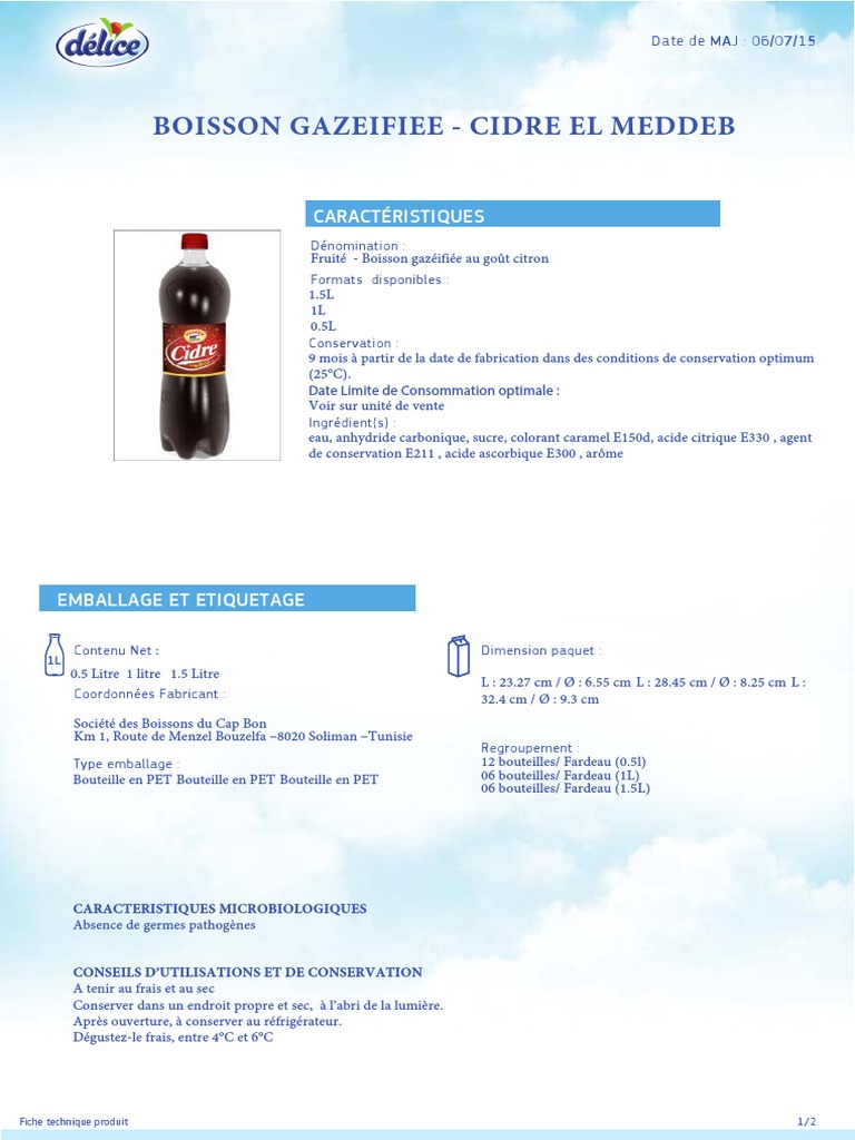 Boisson Gazeuse | PDF