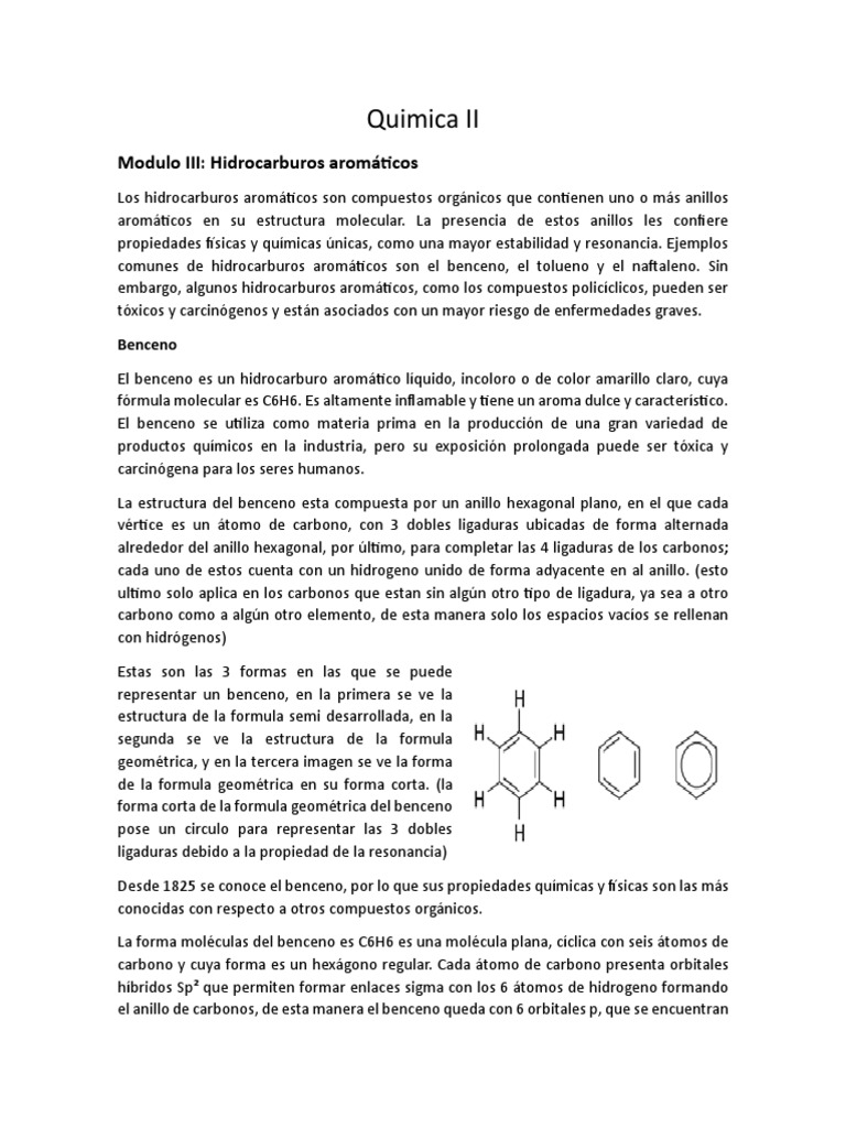 Guia de Estudio de Quimica II Modulo 3 y 4 para El Segundo Parcial Cuarto Semestre | PDF ...