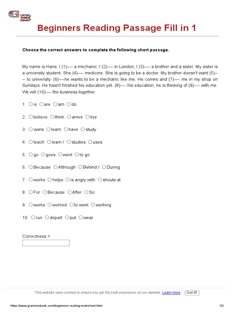 A1-A2 - Reading Exercise | PDF