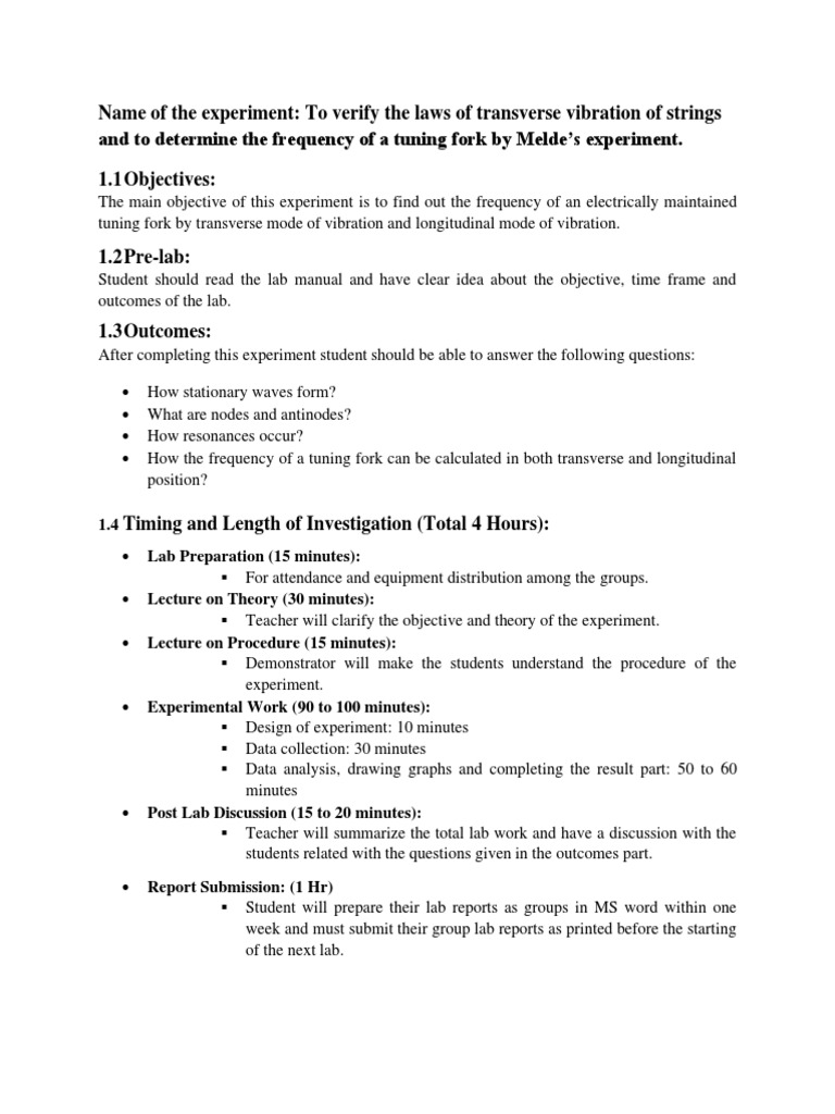 Exp-6 Melde's Exp | PDF | Normal Mode | Tension (Physics)