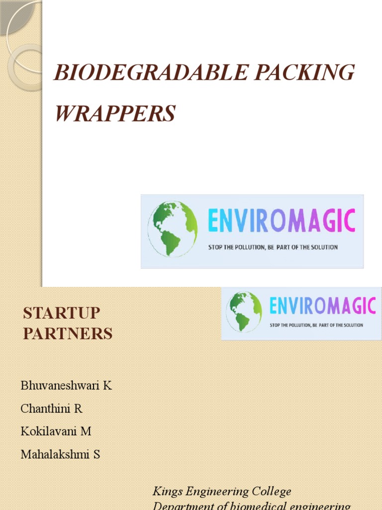Biodegradable Packing-1 | PDF | Plastic | Biodegradation