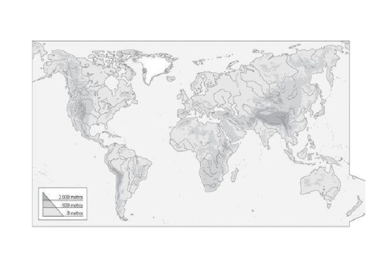 Mapa Mundo Hidrografía | PDF