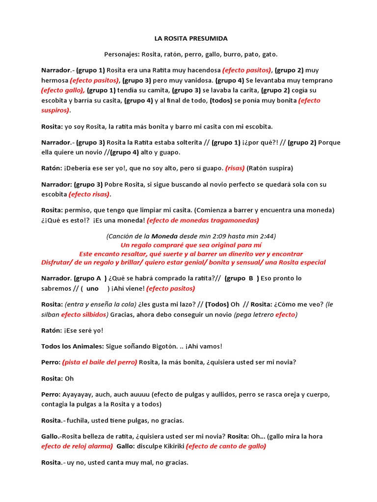 La Ratita Presumida | PDF | Animales domesticados