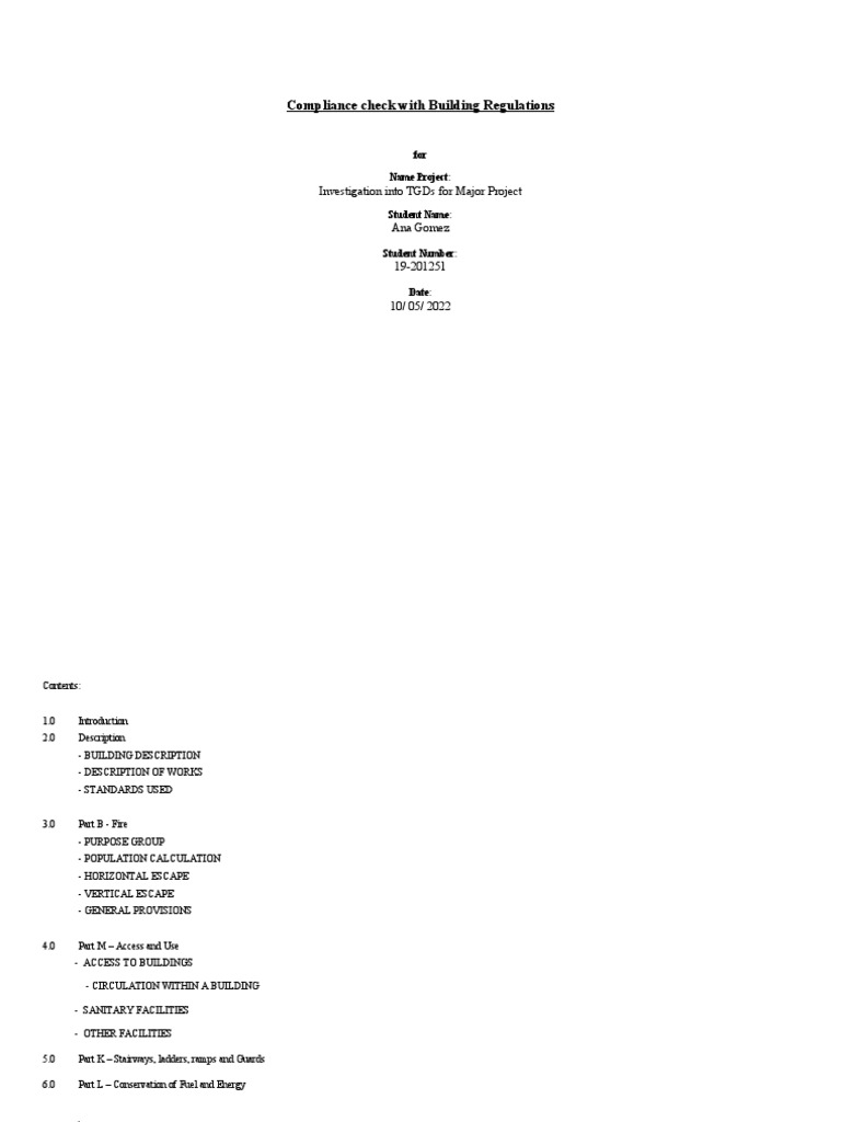 Building Regs Template | PDF | Stairs | Door