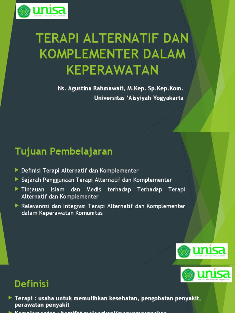 Terapi Alternatif Dan Komplementer Dalam Keperawatan | PDF