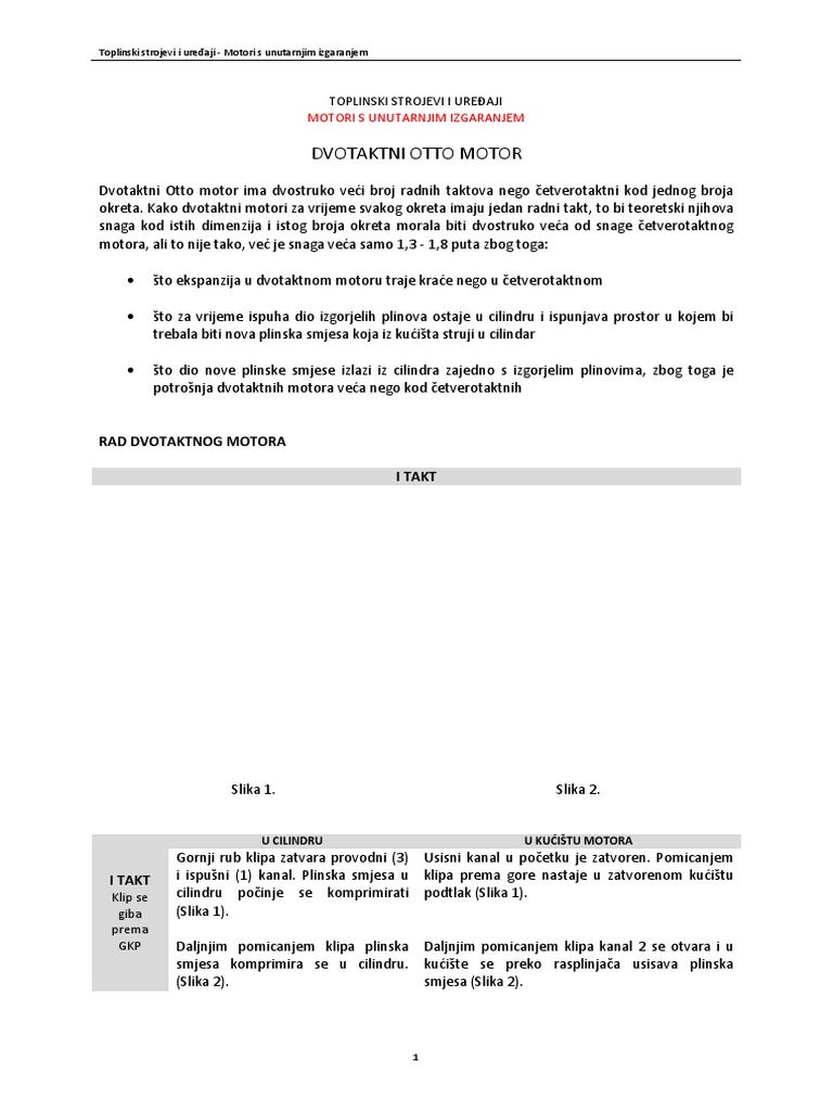 04 5 Dvotaktni Otto Motor | PDF