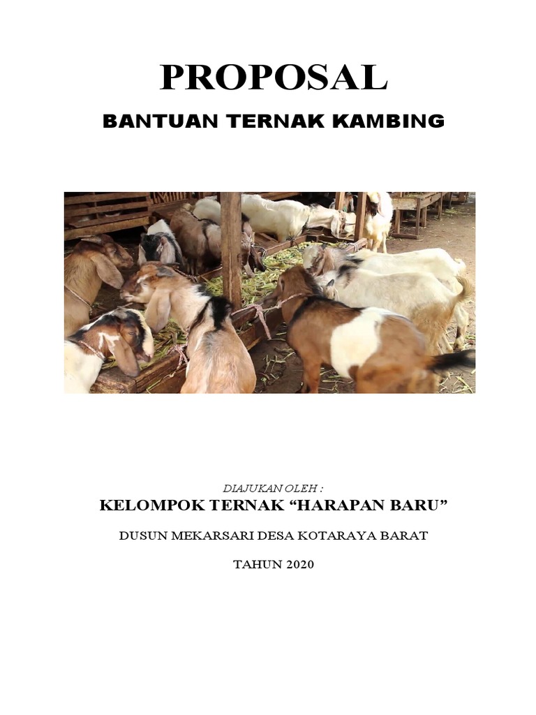 Proposal Kambing Harapan Baru (New) | PDF