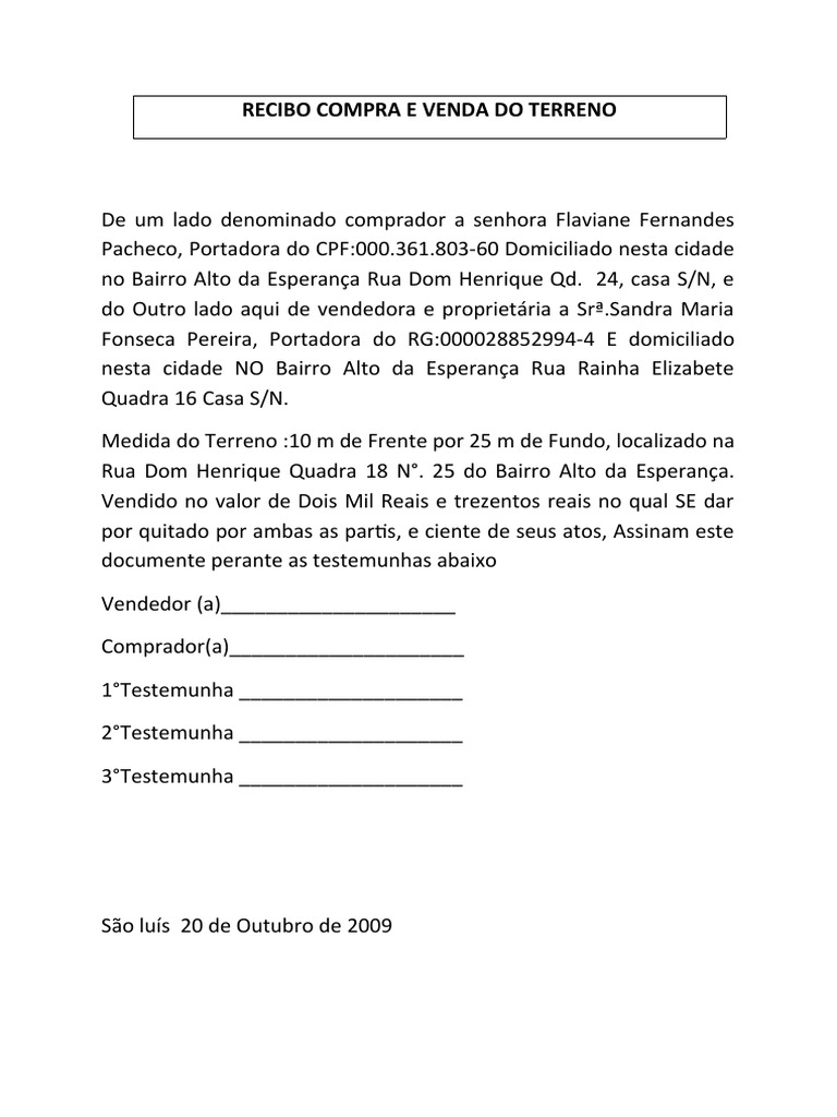 Recibo Compra Venda Modelo De Recibo Docsity Vrogue Modelo De Recibo