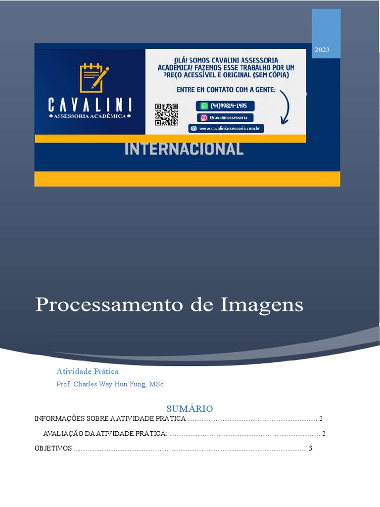 Processamento de Imagens | PDF