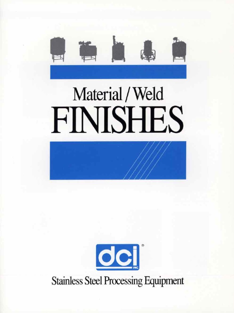 Weld Finishes | PDF